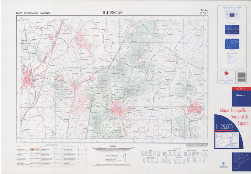 Illescas. Mapa Topográfico Nacional 1:25.000. 1998