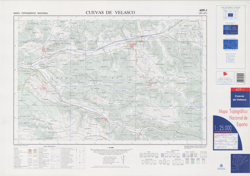 Cuevas de Velasco. Mapa Topográfico Nacional 1:25.000. 1997