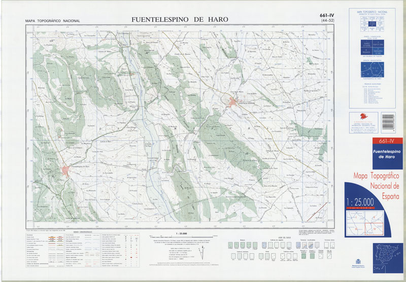 Fuentelespino de Haro. Mapa Topográfico Nacional 1:25.000. 2002