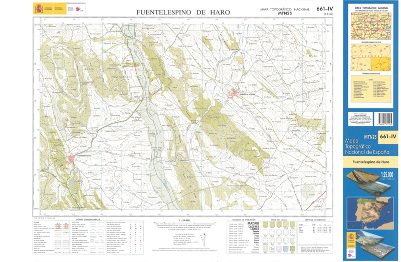 Fuentelespino de Haro. Mapa Topográfico Nacional 1:25.000. 2009