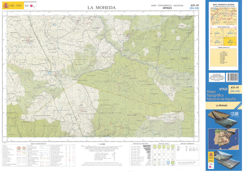 La Moheda. Mapa Topográfico Nacional 1:25.000. 2013