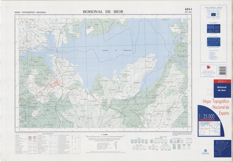 Bohonal de Ibor. Mapa Topográfico Nacional 1:25.000. 1999