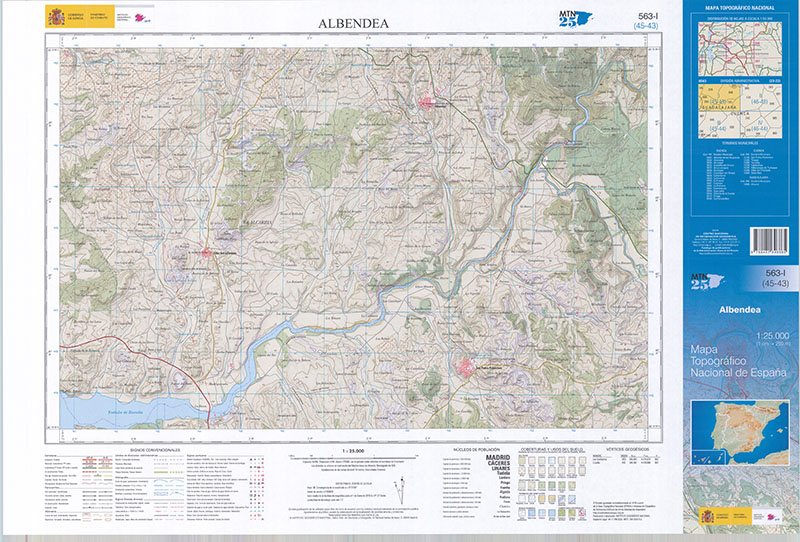 Albendea. Mapa Topográfico Nacional 1:25.000. 2018