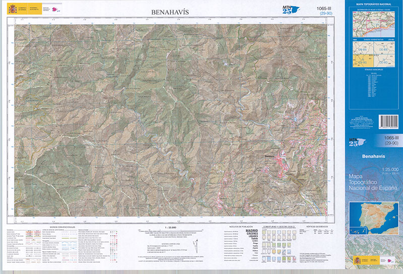 Benahavís. Mapa Topográfico Nacional 1:25.000. 2019