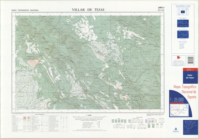 Villar de Tejas. Mapa Topográfico Nacional 1:25.000. 2003