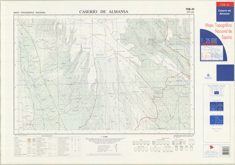 Caserío de Almansa. Mapa Topográfico Nacional 1:25.000. 1997