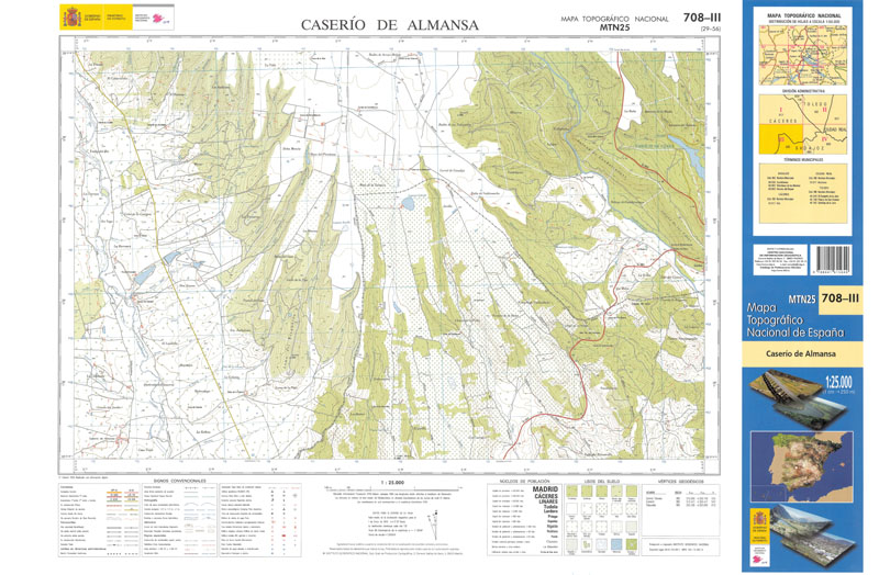 Caserío de Almansa. Mapa Topográfico Nacional 1:25.000. 2010