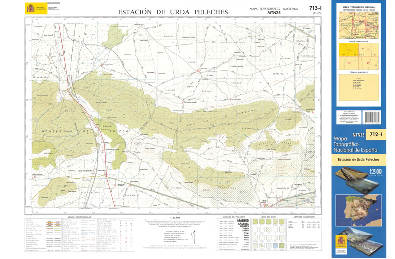 Urda. Mapa Topográfico Nacional 1:25.000. 2008