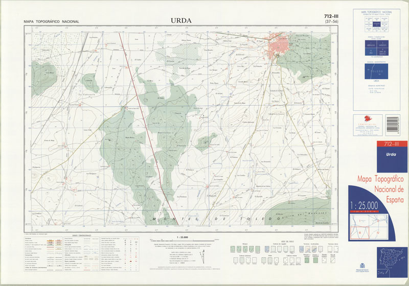 Urda. Mapa Topográfico Nacional 1:25.000. 2000