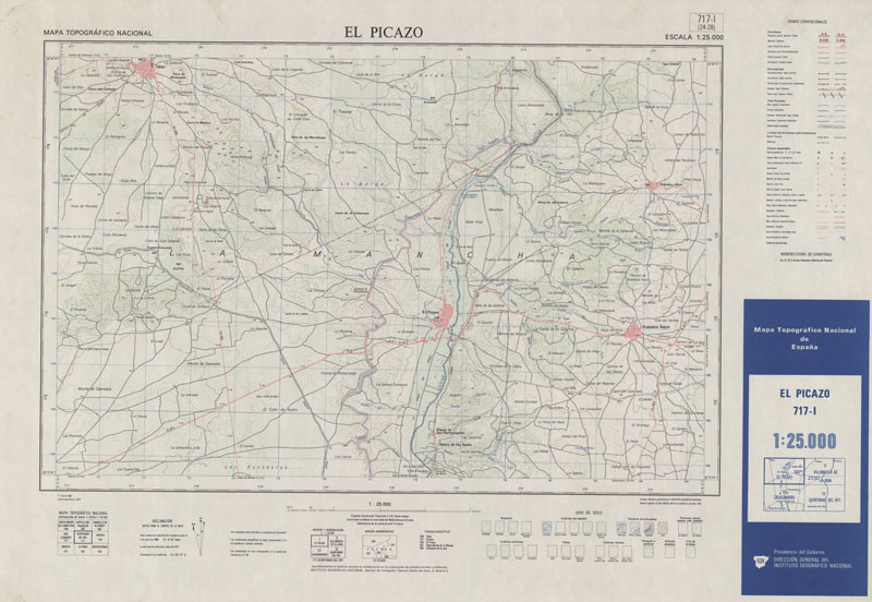 El Picazo. Mapa Topográfico Nacional 1:25.000. 1982