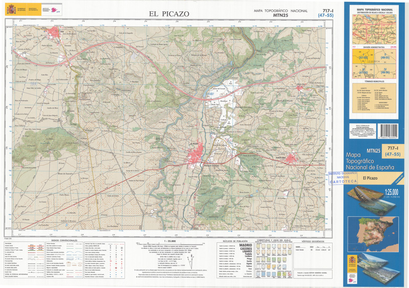 El Picazo. Mapa Topográfico Nacional 1:25.000. 2014