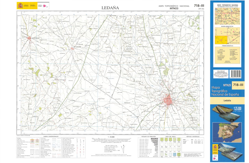 Ledaña. Mapa Topográfico Nacional 1:25.000. 2011