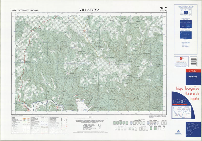 Villatoya. Mapa Topográfico Nacional 1:25.000. 2003