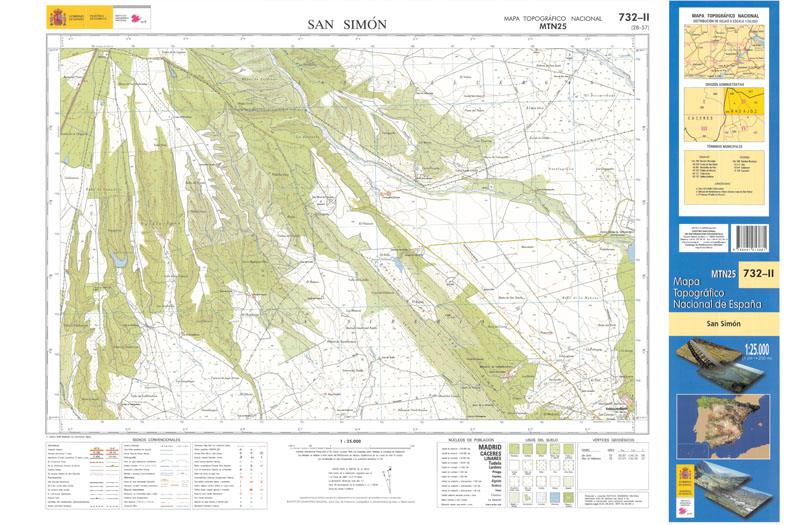 San Simón. Mapa Topográfico Nacional 1:25.000. 2009