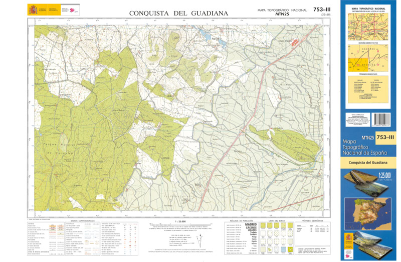 Conquista del Guadiana. Mapa Topográfico Nacional 1:25.000. 2008