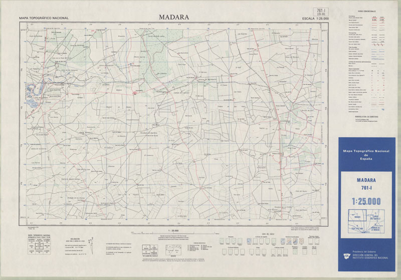 Madara. Mapa Topográfico Nacional 1:25.000. 1983