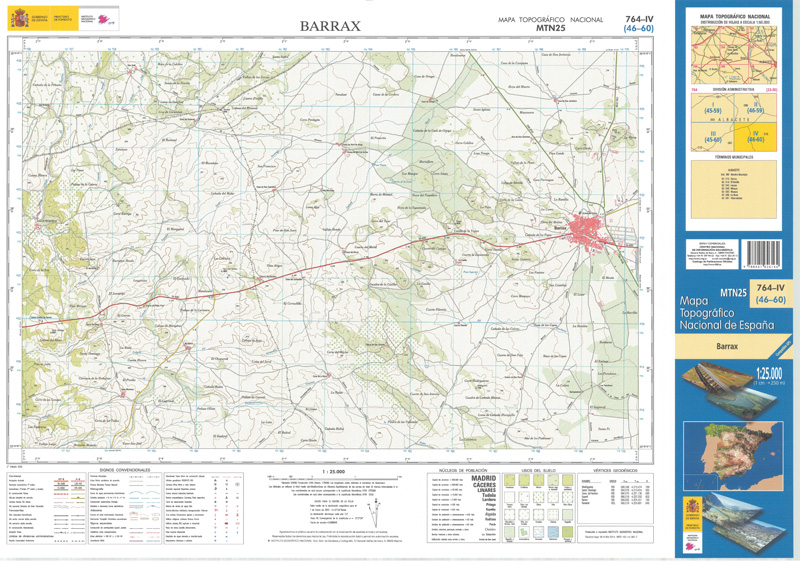 Barrax. Mapa Topográfico Nacional 1:25.000. 2013