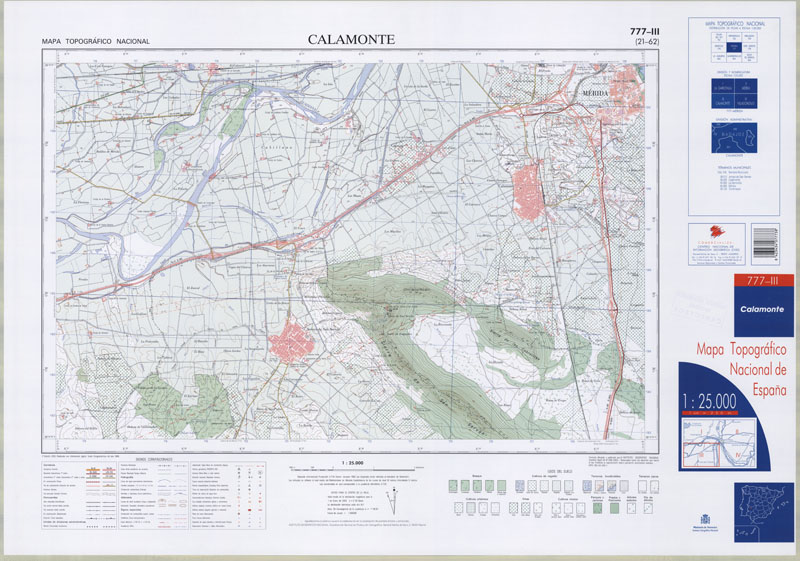 Calamonte. Mapa Topográfico Nacional 1:25.000. 2003
