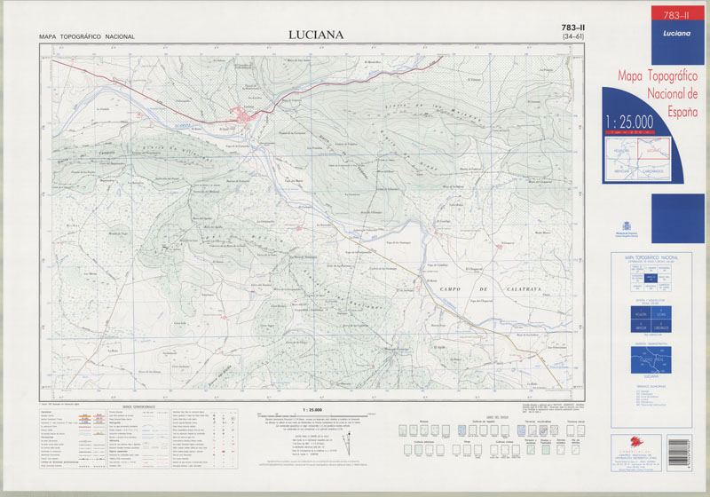 Luciana. Mapa Topográfico Nacional 1:25.000. 1997
