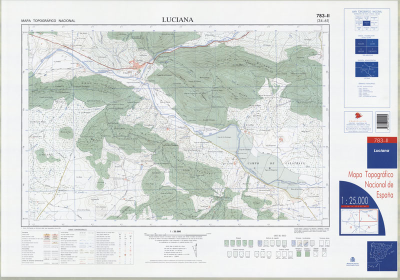 Luciana. Mapa Topográfico Nacional 1:25.000. 2004