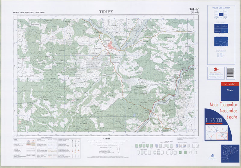 Tiriez. Mapa Topográfico Nacional 1:25.000. 2005