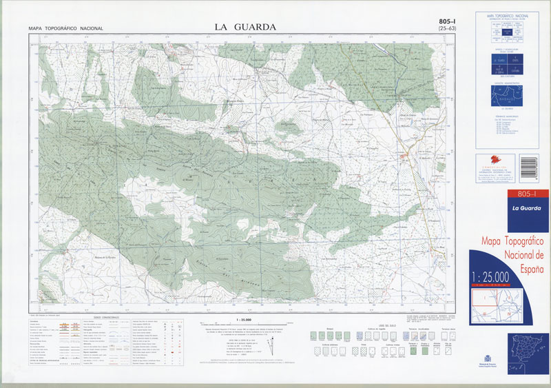 La Guarda. Mapa Topográfico Nacional 1:25.000. 2001