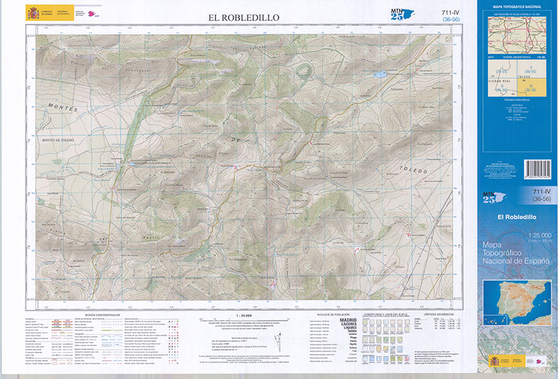 El Robledillo. Mapa Topográfico Nacional 1:25.000. 2018