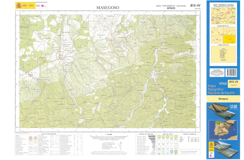 Masegoso. Mapa Topográfico Nacional 1:25.000. 2011