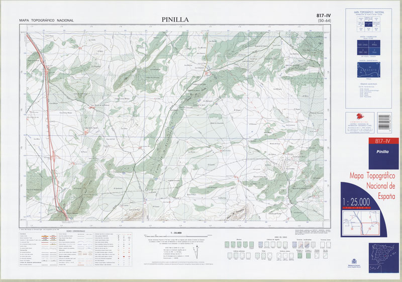 Pinilla. Mapa Topográfico Nacional 1:25.000. 2003