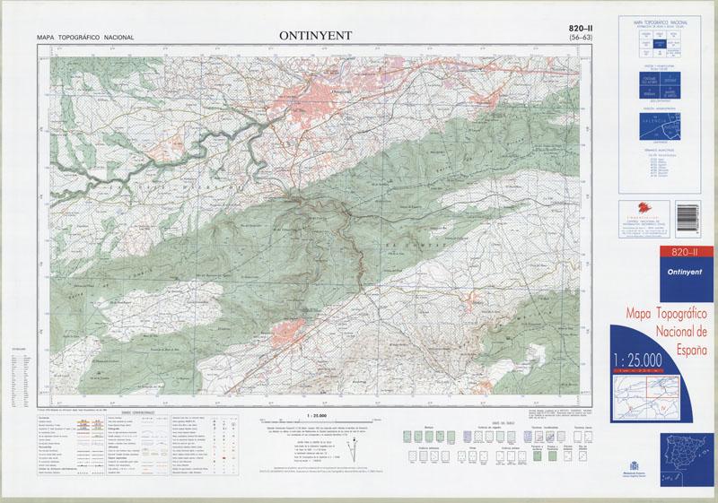 Ontinyent. Mapa Topográfico Nacional 1:25.000. 2004