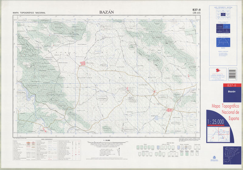 Bazán. Mapa Topográfico Nacional 1:25.000. 1998