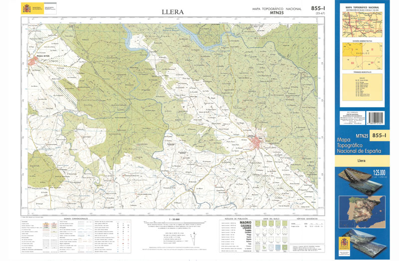 Llera. Mapa Topográfico Nacional 1:25.000. 2004