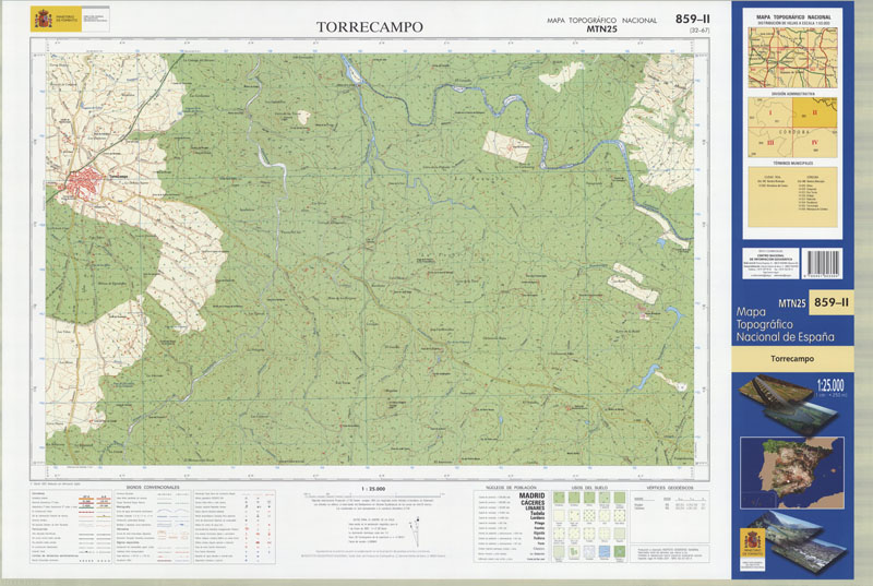 Torrecampo. Mapa Topográfico Nacional 1:25.000. 2007