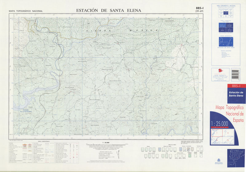 Estación de Santa Elena. Mapa Topográfico Nacional 1:25.000. 1997