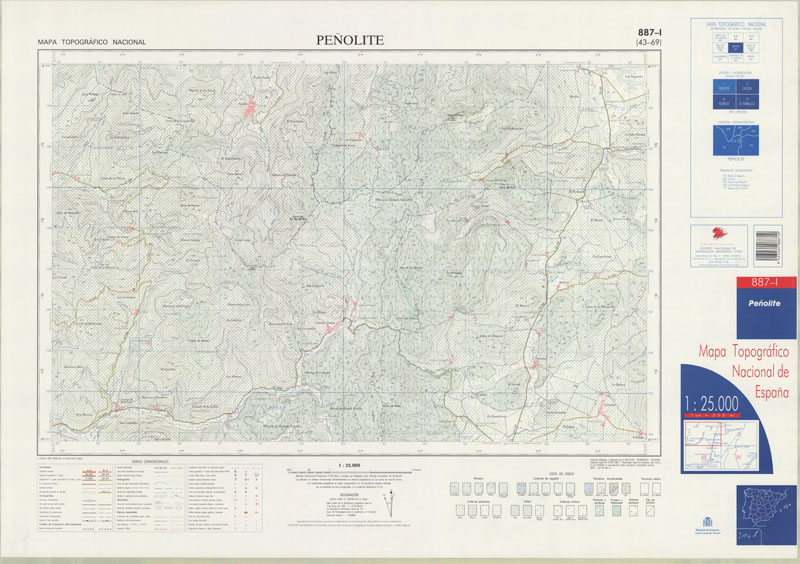 Peñolite. Mapa Topográfico Nacional 1:25.000. 1997