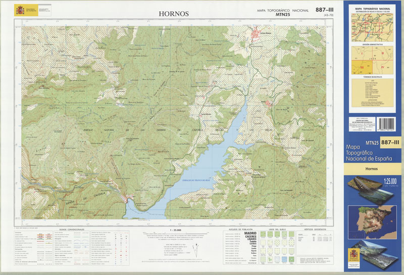 Hornos. Mapa Topográfico Nacional 1:25.000. 2006