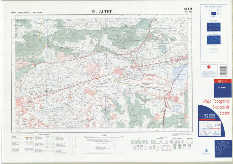 El Altet. Mapa Topográfico Nacional 1:25.000. 2002