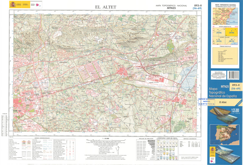 El Altet. Mapa Topográfico Nacional 1:25.000. 2015