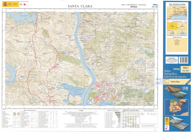 Santa Clara. Mapa Topográfico Nacional 1:25.000. 2015