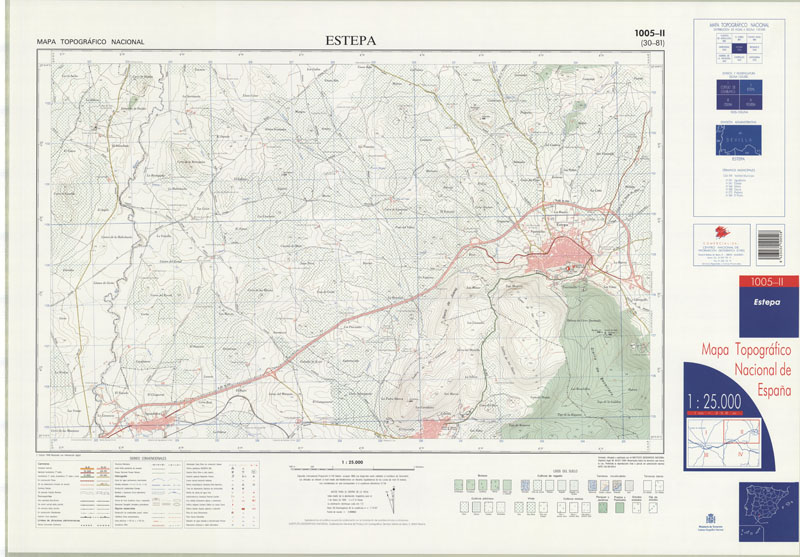 Estepa. Mapa Topográfico Nacional 1:25.000. 1999