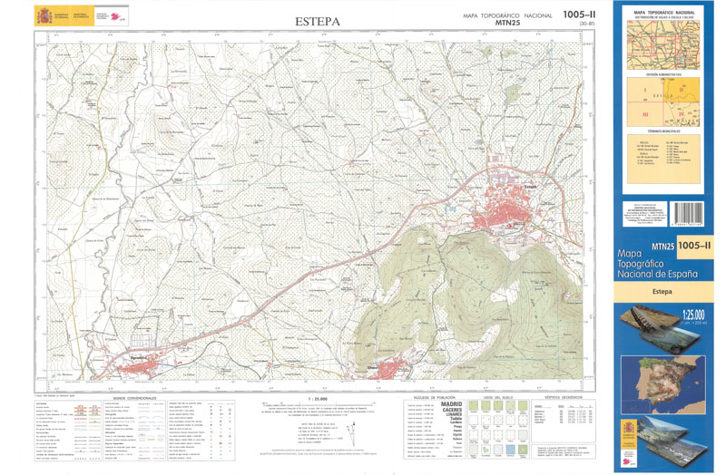 Estepa. Mapa Topográfico Nacional 1:25.000. 2008