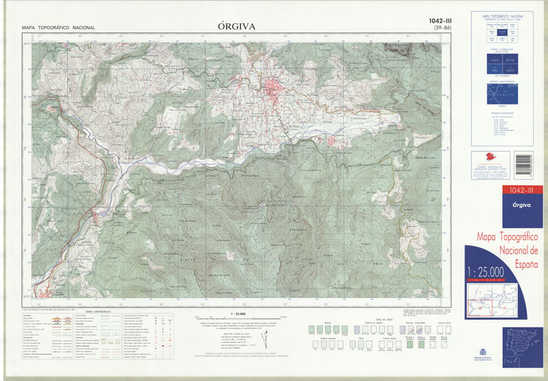 Órgiva. Mapa Topográfico Nacional 1:25.000. 2004