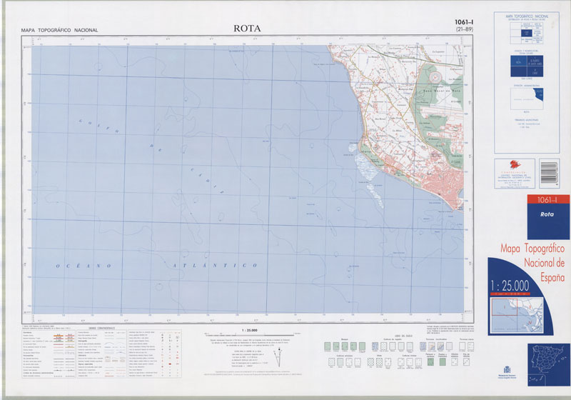 Rota. Mapa Topográfico Nacional 1:25.000. 2000