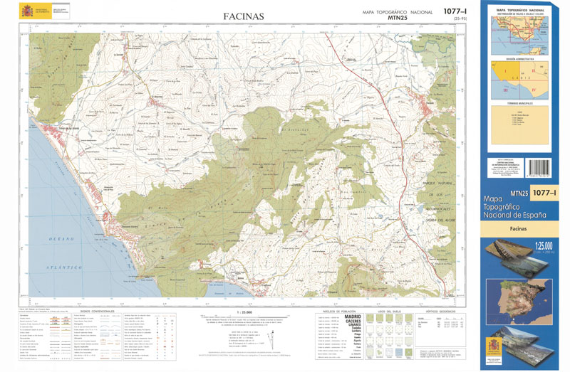 Facinas. Mapa Topográfico Nacional 1:25.000. 2007