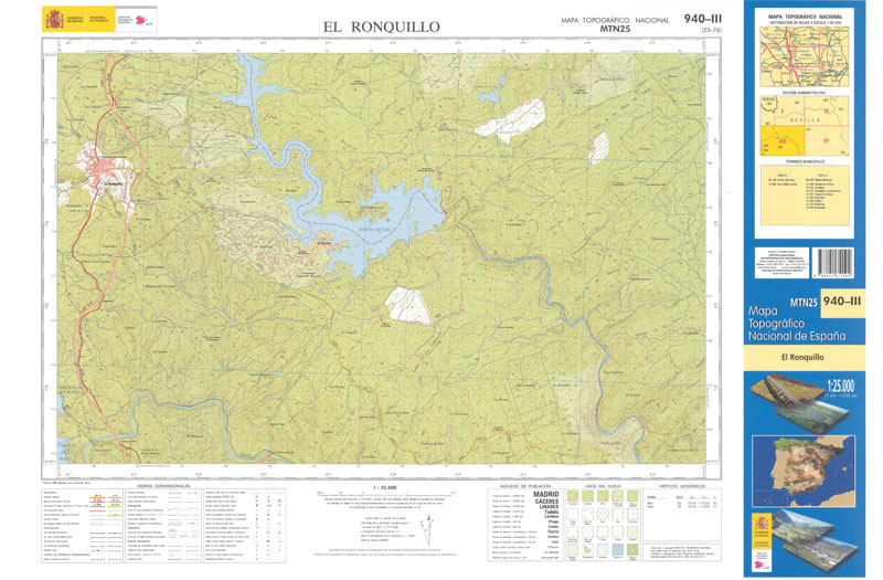 El Ronquillo. Mapa Topográfico Nacional 1:25.000. 2009
