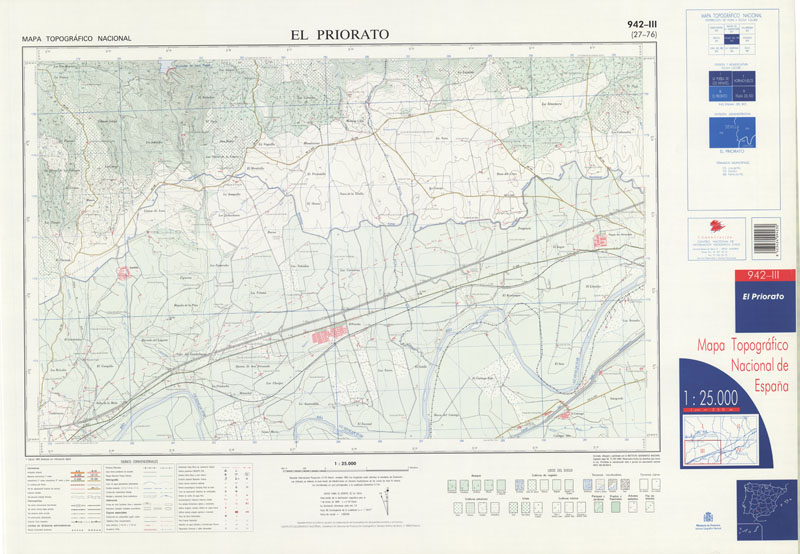 El Priorato. Mapa Topográfico Nacional 1:25.000. 1999