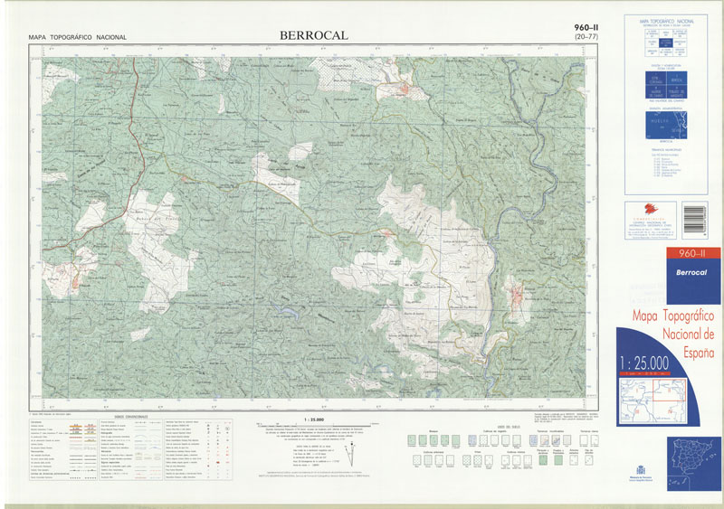 Berrocal. Mapa Topográfico Nacional 1:25.000. 2002