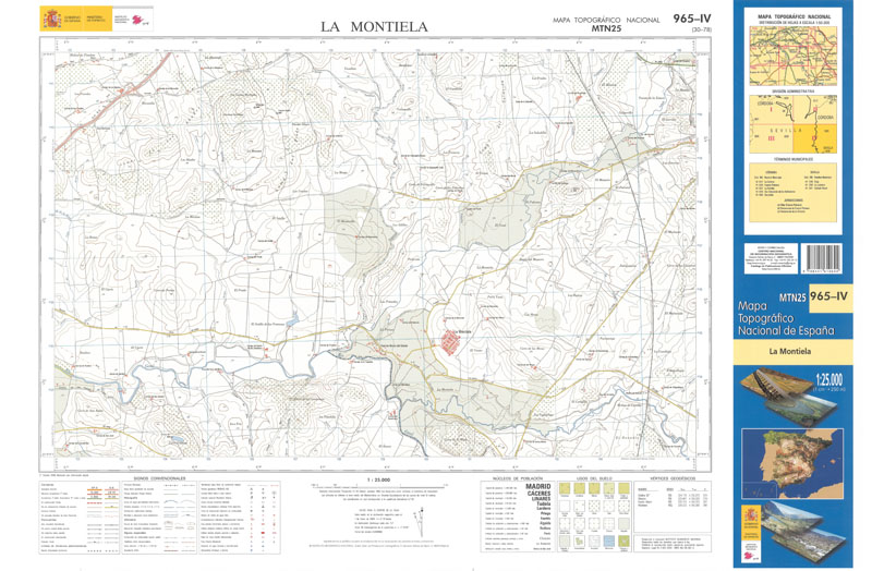 La Montiela. Mapa Topográfico Nacional 1:25.000. 2009