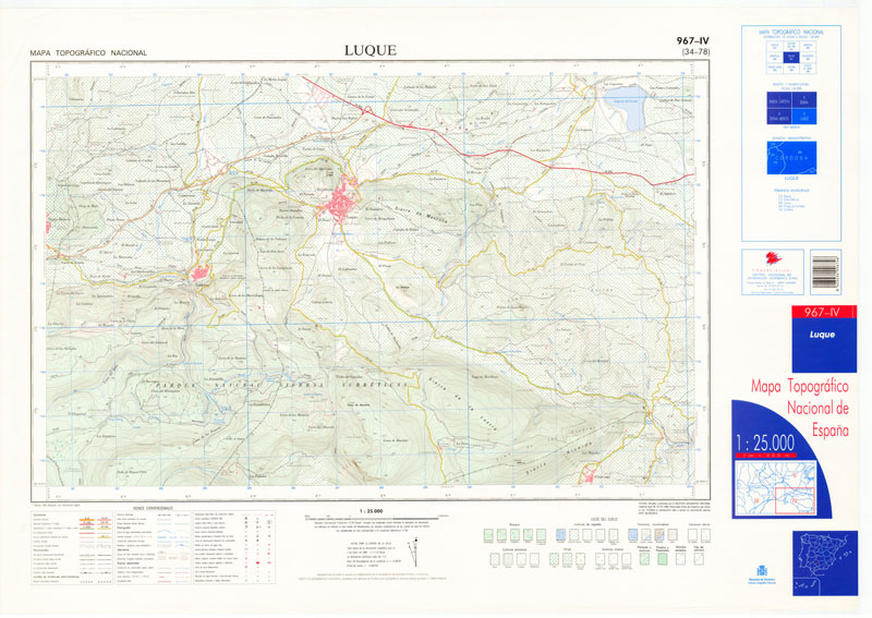 Luque. Mapa Topográfico Nacional 1:25.000. 1999