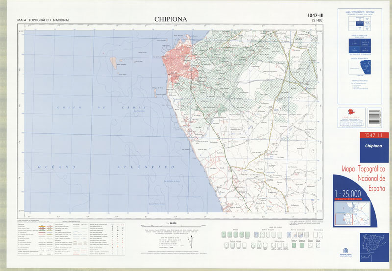 Chipiona. Mapa Topográfico Nacional 1:25.000. 2002